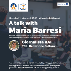 Al Villaggio dei Giovani la giornalista Rai Maria Barresi