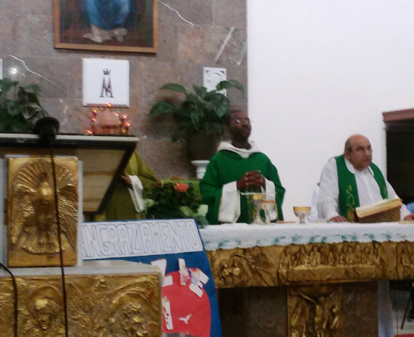 Il saluto della parrocchia di Modena a Don Maurice Blaise