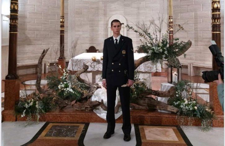 Reggio Calabria, benedizione dello spadino per il cadetto Domenico Ielo