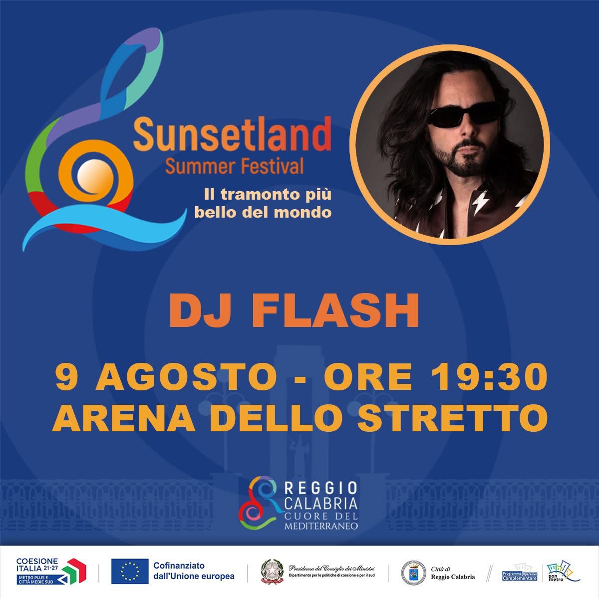 Dj Flash a Reggio Calabria: 9 agosto al Sunsetland