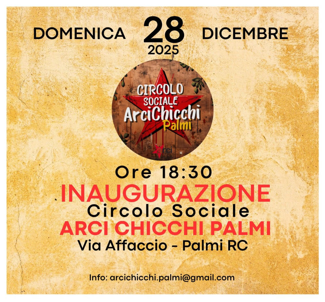 Palmi, inaugura la nuova sede di Arci Chicchi in via Affaccio