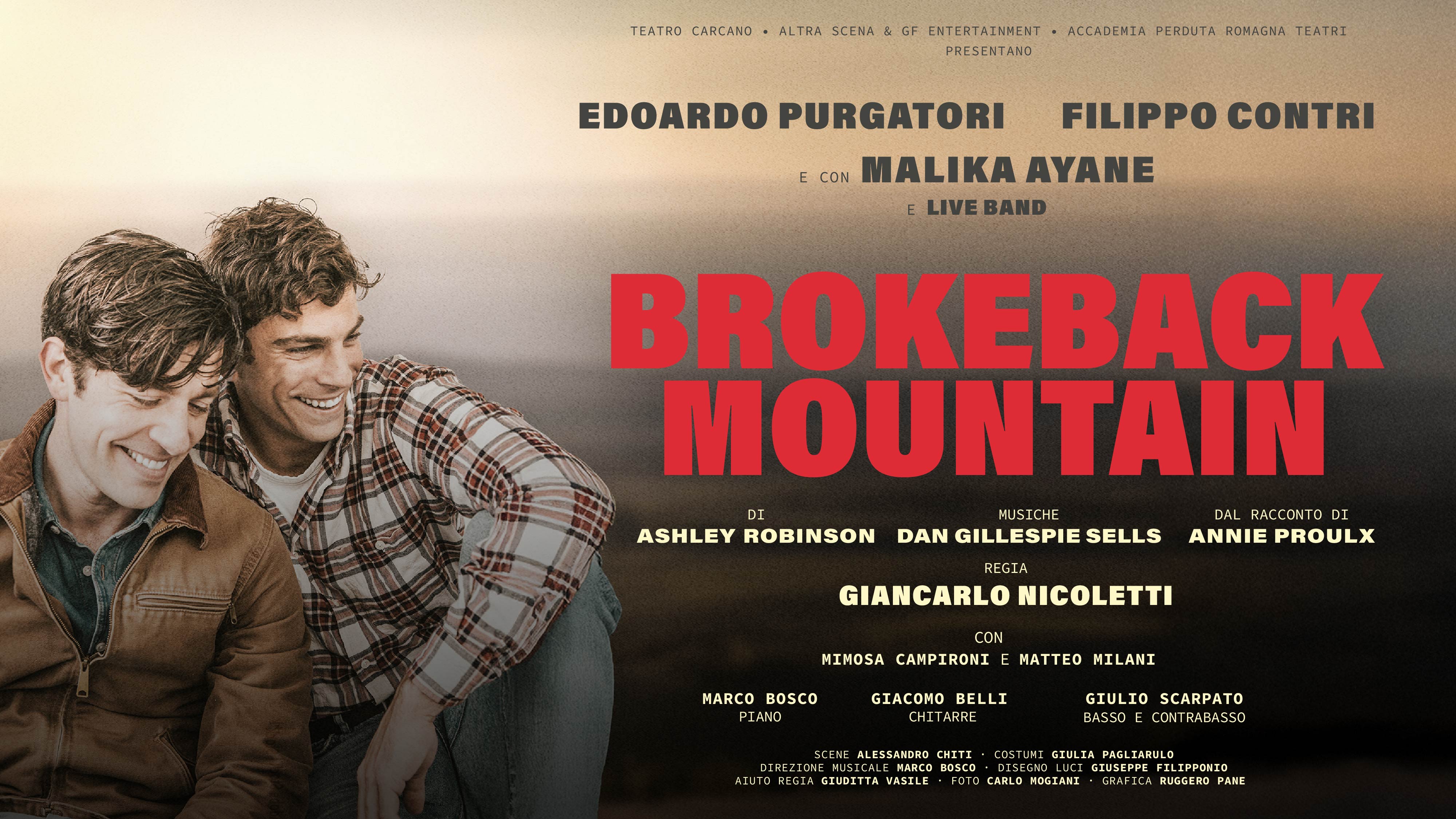 "Brokeback Mountain" al Teatro Cilea di Reggio Calabria