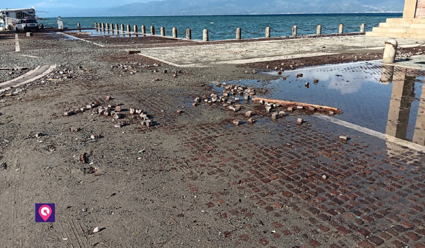 Reggio Calabria, Via Marina chiusa e messa in sicurezza in corso
